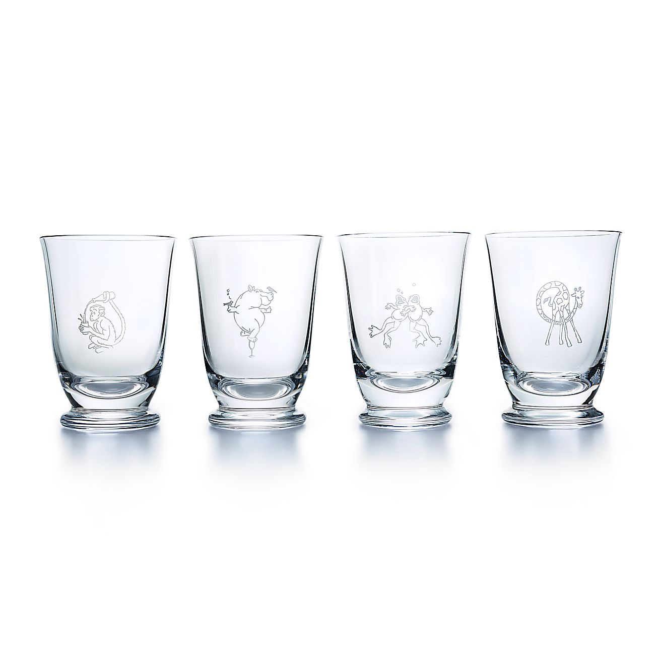 Shot Glasses In Crystal Set Of Four Tiffany And Co