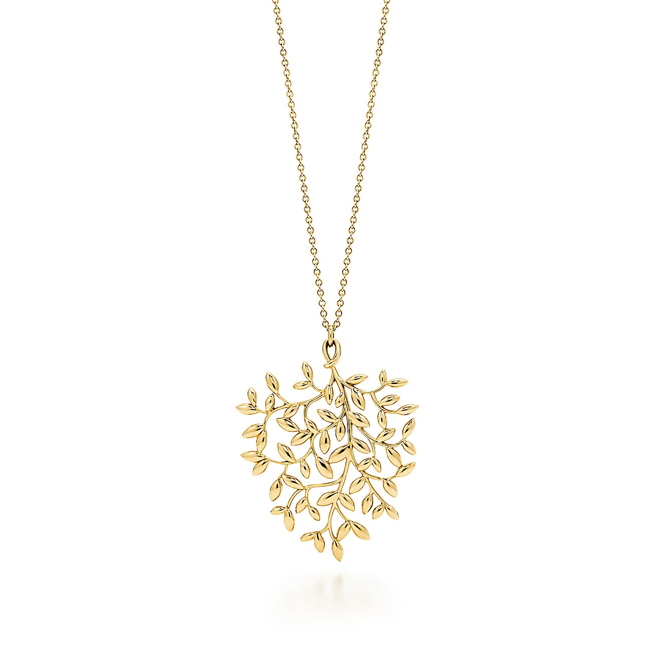 Paloma Picasso® Olive Leaf Pendant In 18k Gold Large Tiffany And Co