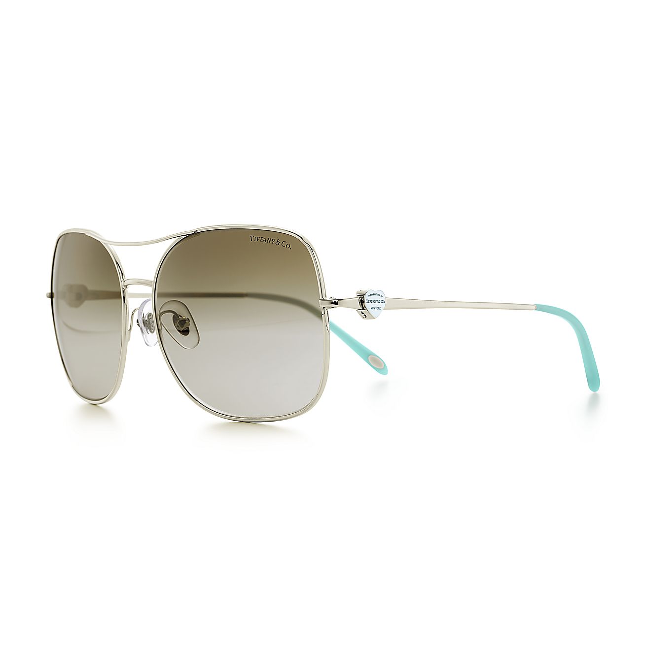Return To Tiffany® Aviator Sunglasses In Tiffany Blue Acetate