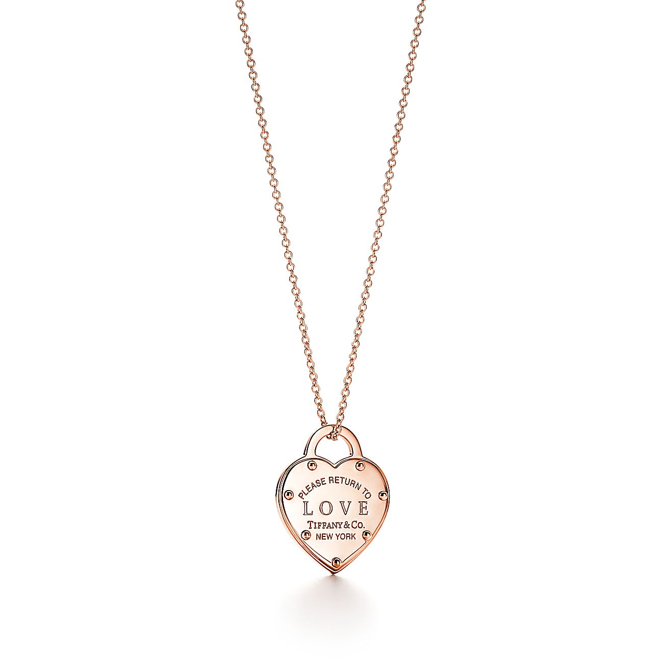 Return To Tiffany® Love Pendant In 18k Rose Gold Tiffany And Co