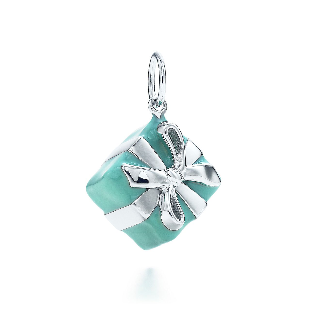 Tiffany Blue Box® charm with enamel finish in sterling silver ... Tiffany Blue Box® charm with enamel finish in sterling silver ...