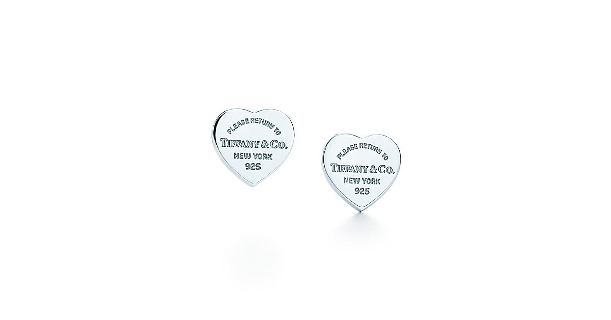 Return to Tiffany® mini heart tag earrings in sterling silver ... Return to Tiffany® mini heart tag earrings in sterling silver ...