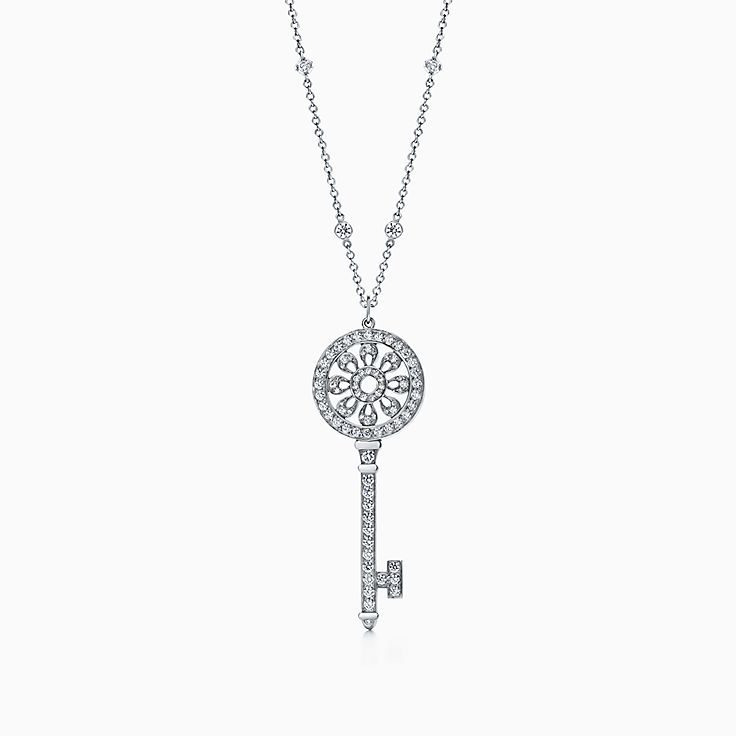 Tiffany Keys Platinum Necklaces & Pendants | Tiffany & Co. CA