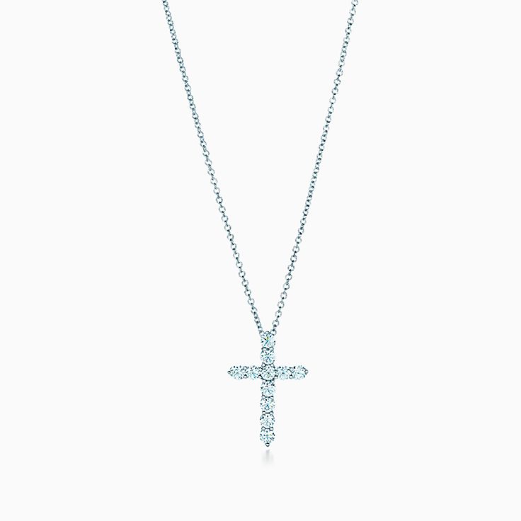 Tiffany Cross Pendant Necklace