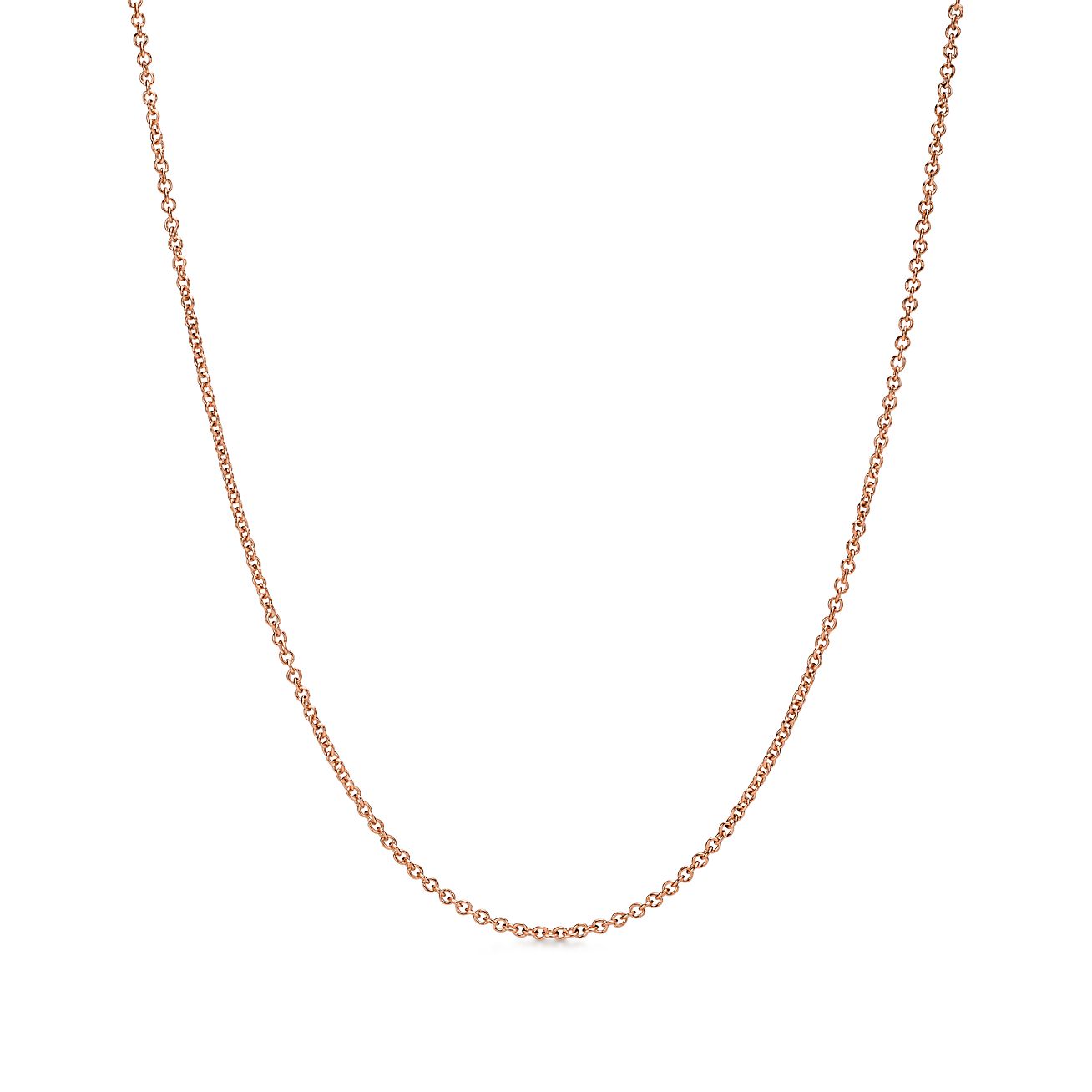 Chain in 18k rose gold 18 long. Tiffany Co. US