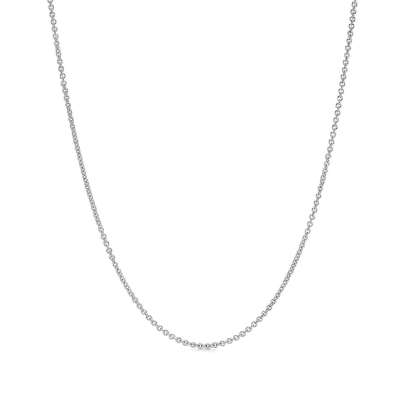 Chain in 18k white gold, 18" long. | Tiffany & Co. CA