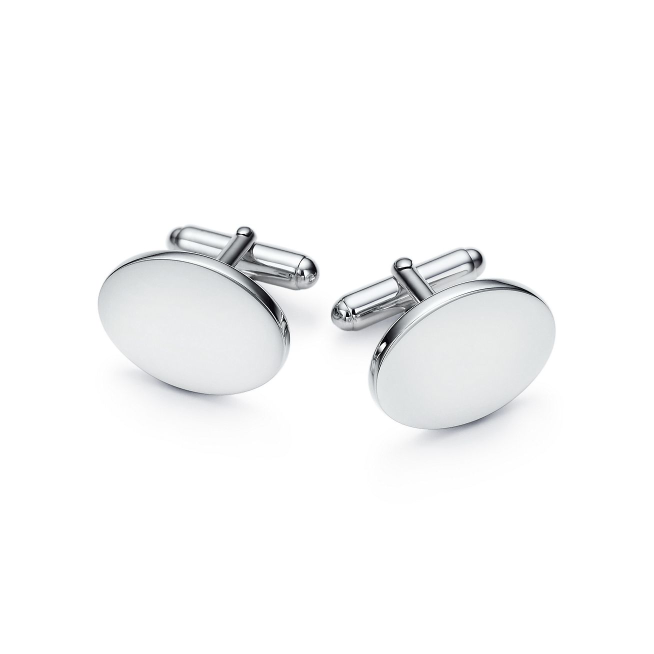 Classic Oval Cufflinks in Silver | Tiffany & Co. Australia