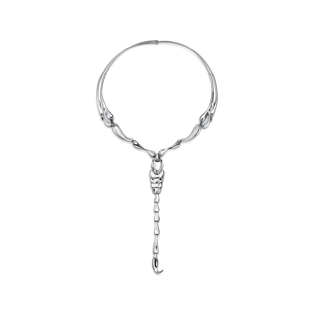 Elsa Peretti® Scorpion Necklace in Sterling Silver | Tiffany & Co. CA