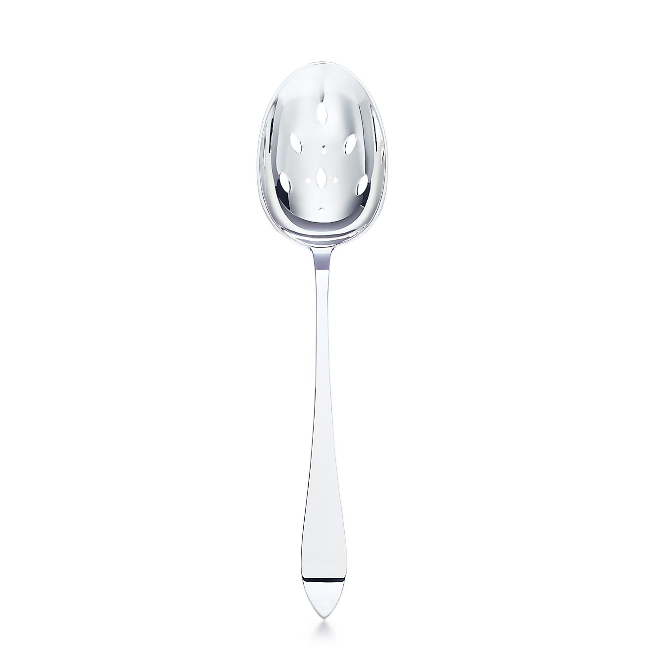 Faneuil pierced vegetable spoon in sterling silver. | Tiffany & Co.