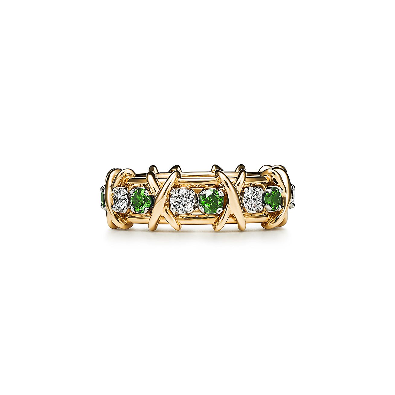Jean Schlumberger by Tiffany Sixteen Stone Ring with Diamonds and ...