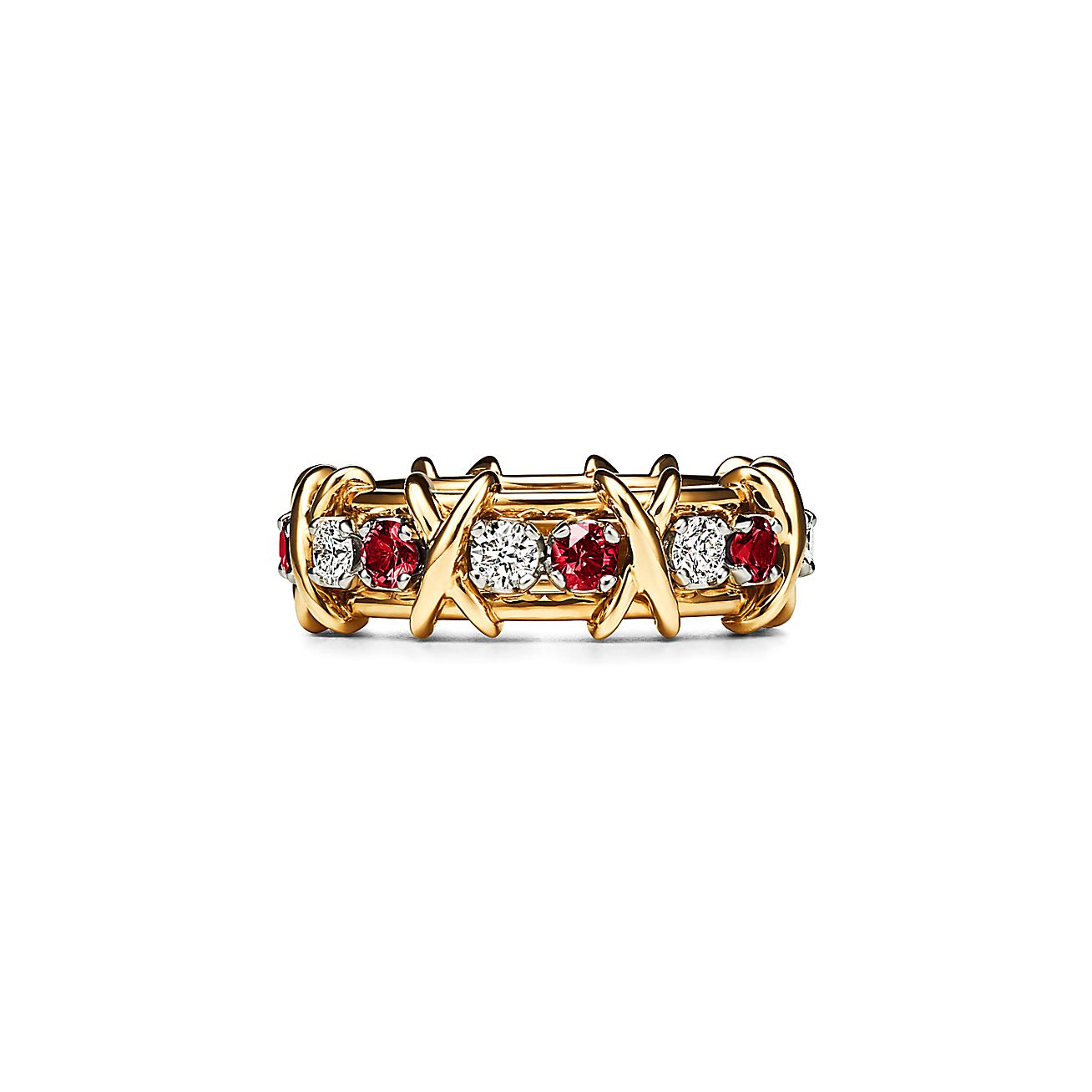 Jean Schlumberger by Tiffany Sixteen Stone Ring with Diamonds and ...
