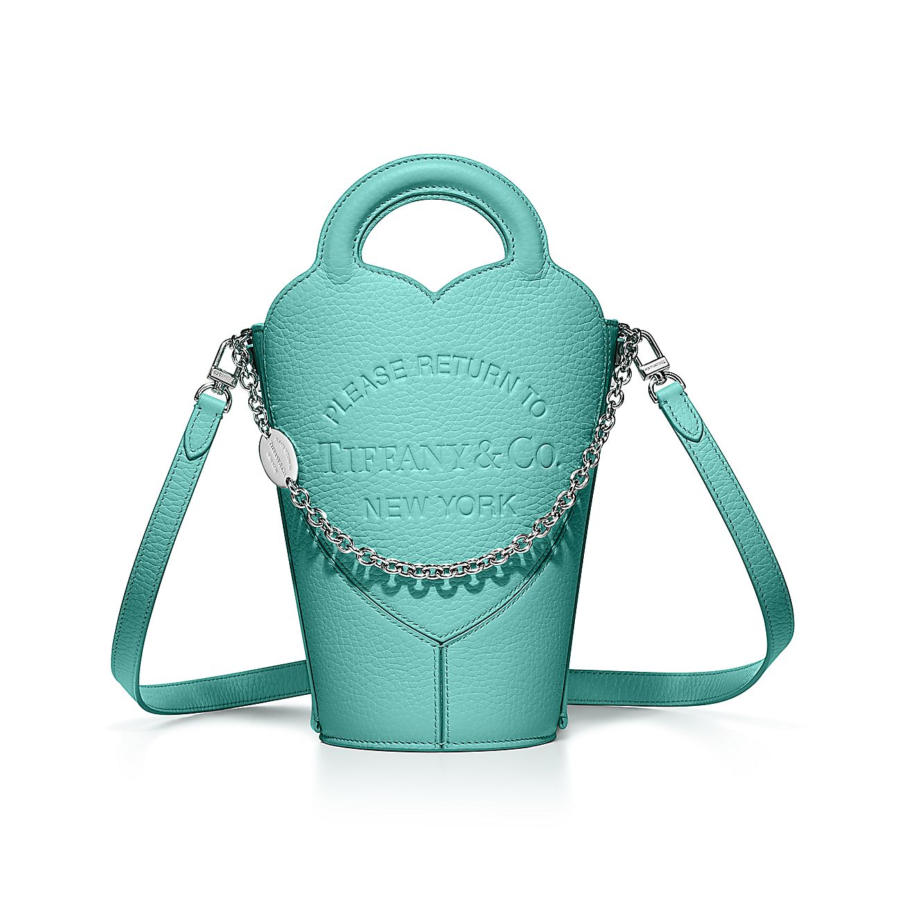 Return to Tiffany™ Tiffany Blue 皮革迷你斜背包| Tiffany & Co.