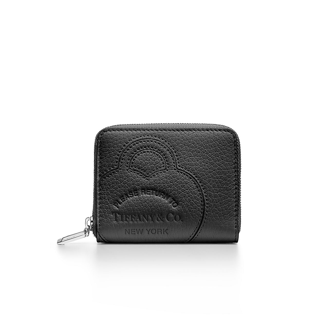 Return To Tiffany Small Zip Wallet In Black Leather Tiffany Co Return To Tiffany Small Zip Wallet In Black Leather Tiffany Co