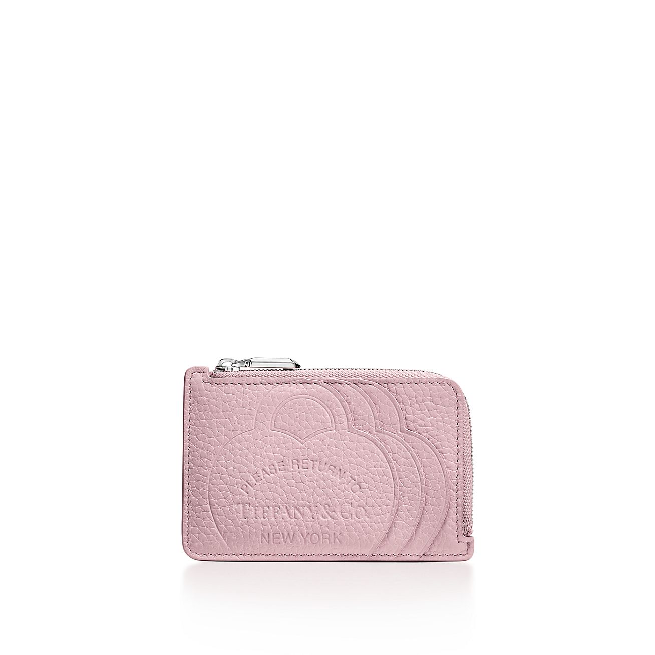 Return to Tiffany™ Zip Card Case in Crystal Pink Leather | Tiffany & Co. CA