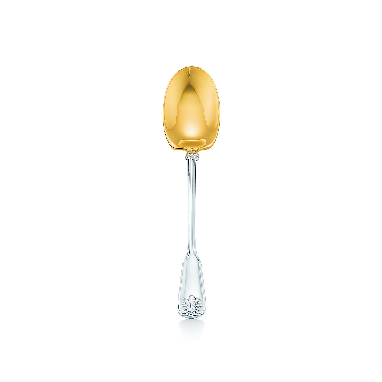 Shell & Thread salad serving spoon in sterling silver. | Tiffany & Co. US