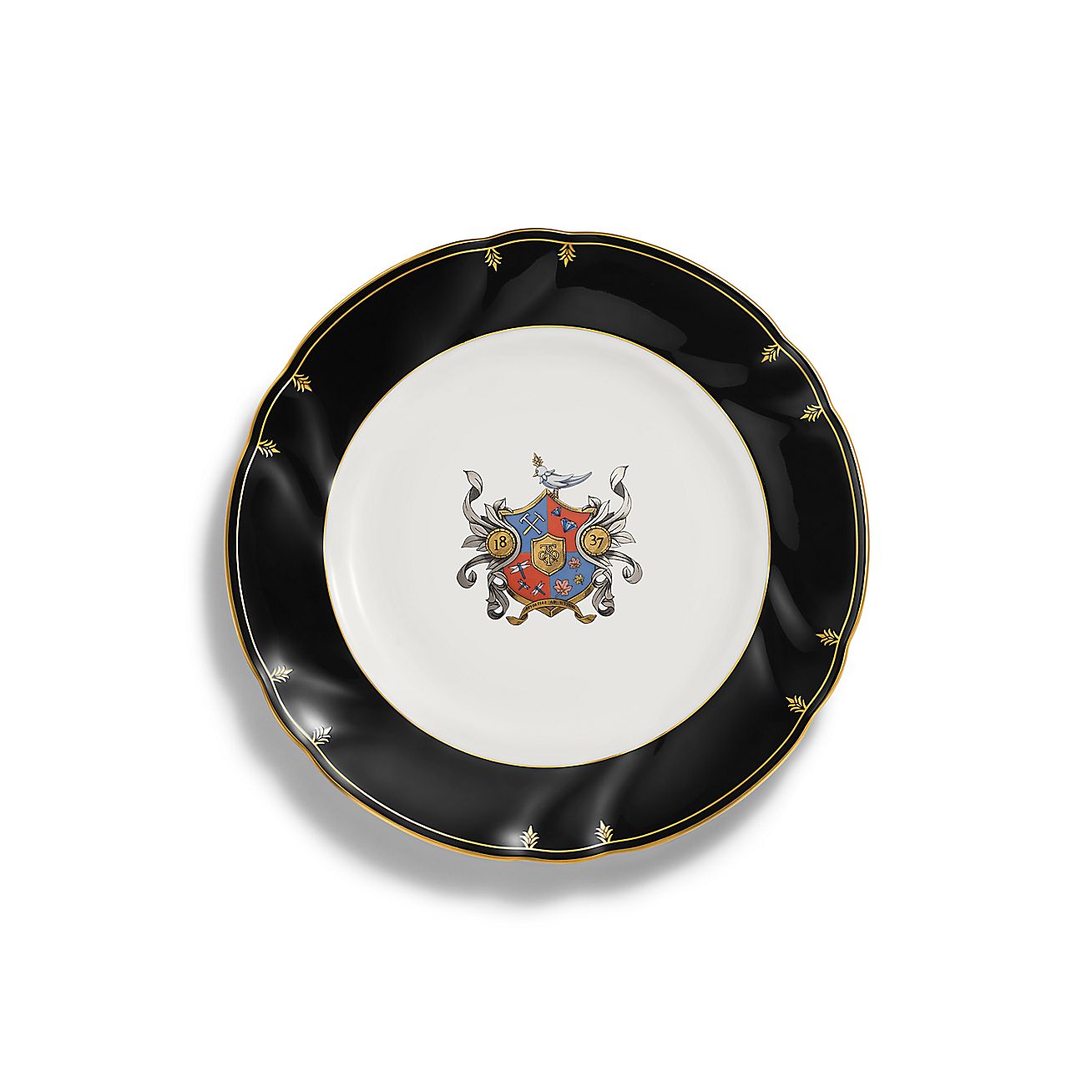 Tiffany Crest Dessert Plate in Bone China | Tiffany & Co. Australia