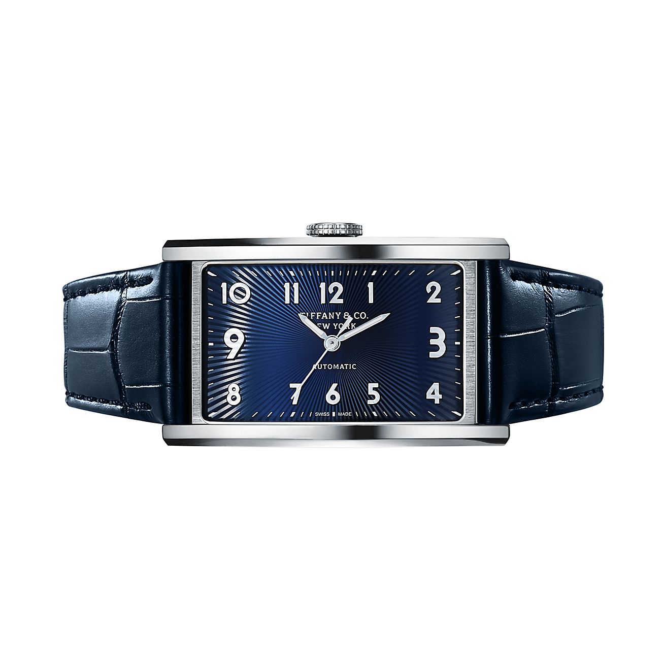 Tiffany East West Automatic 3 Hand 46 5 X 27 5 Mm Watch In Stainless Tiffany East West Automatic 3 Hand 46 5 X 27 5 Mm Watch In Stainless