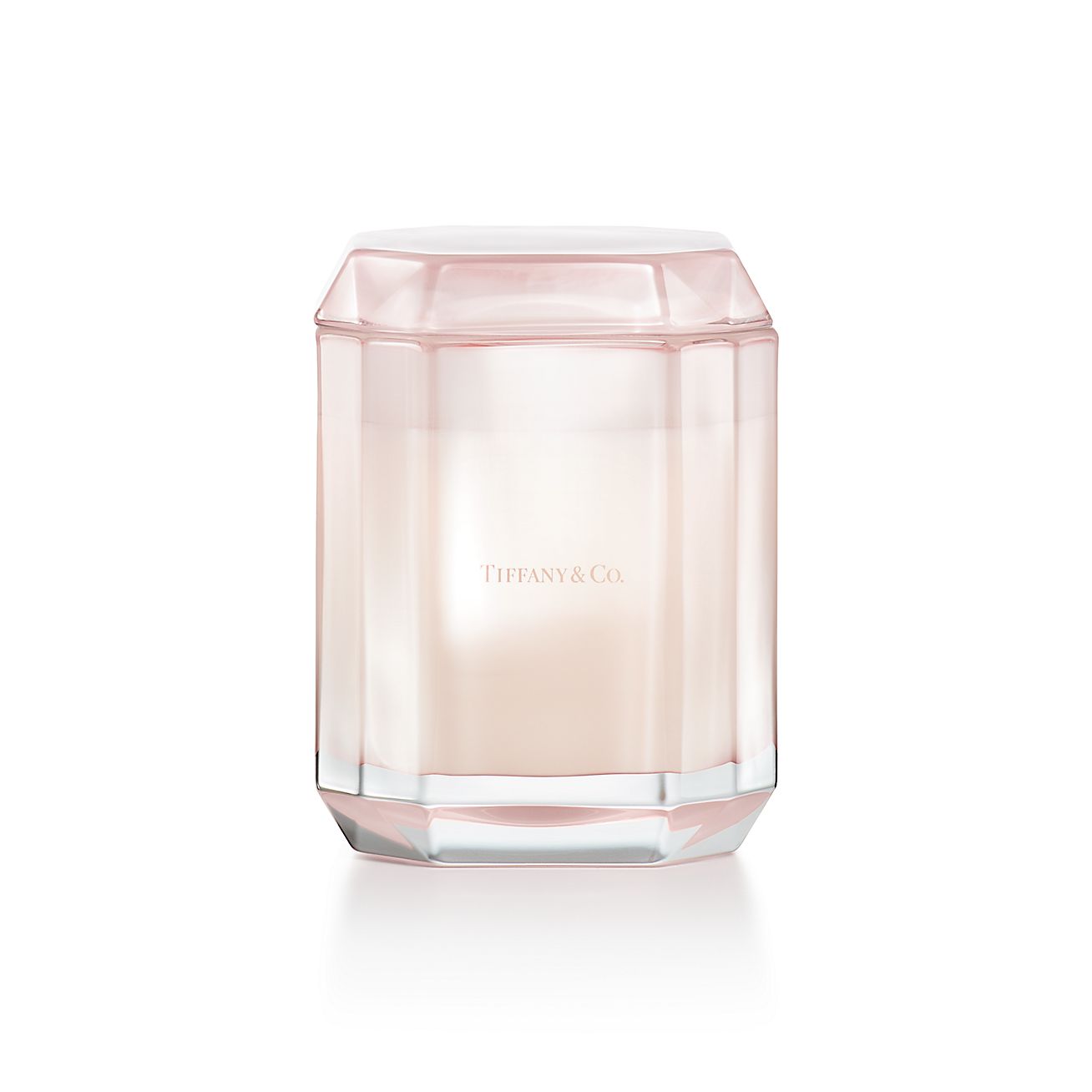 Tiffany Facets 57th & Fifth Candle in Morganite-coloured Glass ...