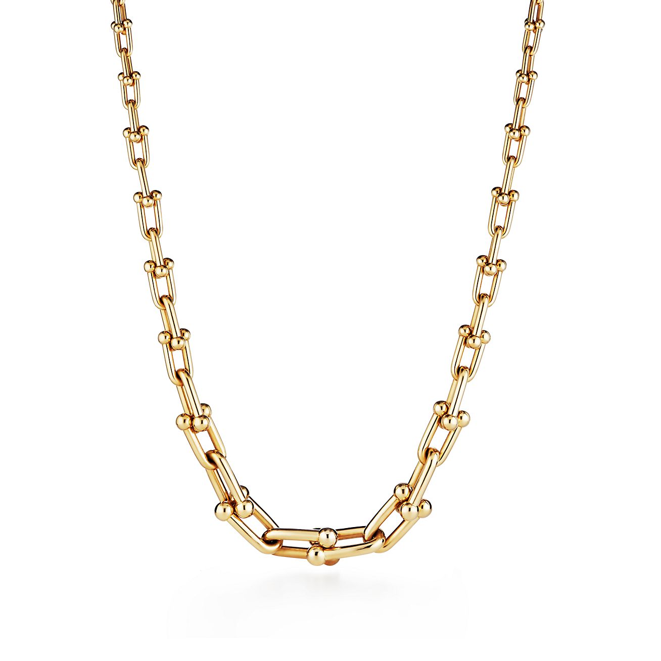 Collier à maillons Tiffany HardWear en or 18 carats. | Tiffany & Co.