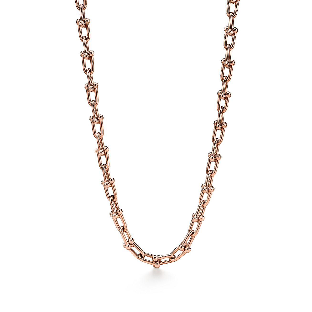 Tiffany HardWear Medium Link Necklace in Rose Gold | Tiffany & Co ...