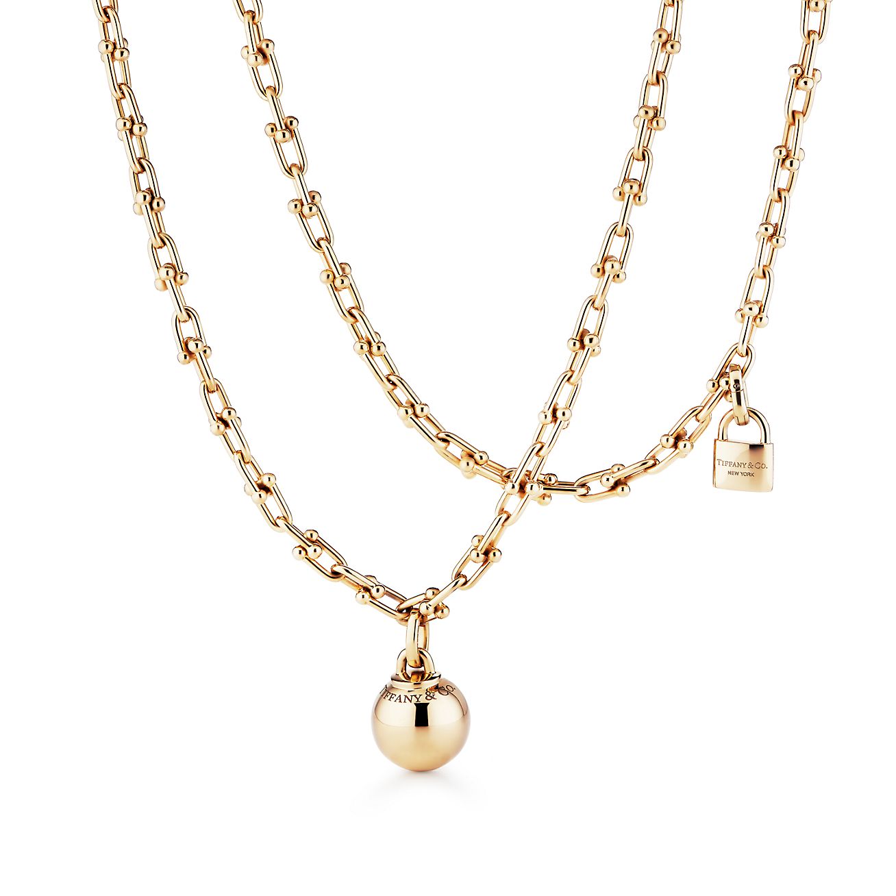 Tiffany HardWear wrap necklace in 18ct gold. | Tiffany & Co. Singapore