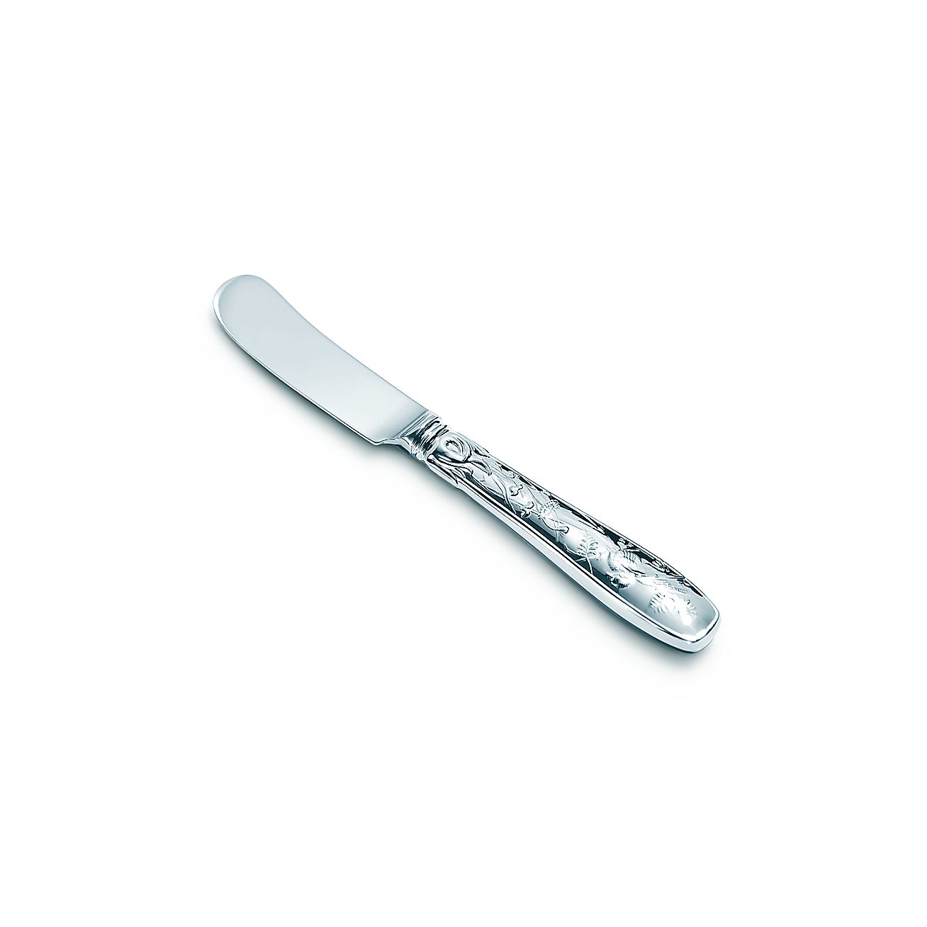 Tiffany Jardin butter spreader in sterling silver with hollow handle ...