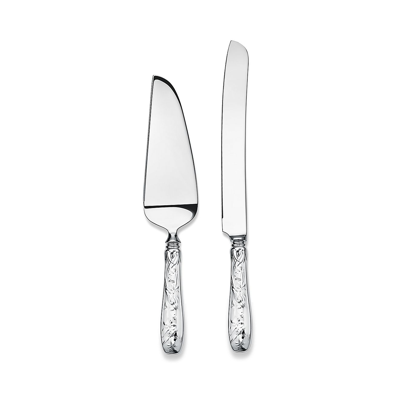Tiffany Jardin cake knife and server in sterling silver. | Tiffany & Co ...