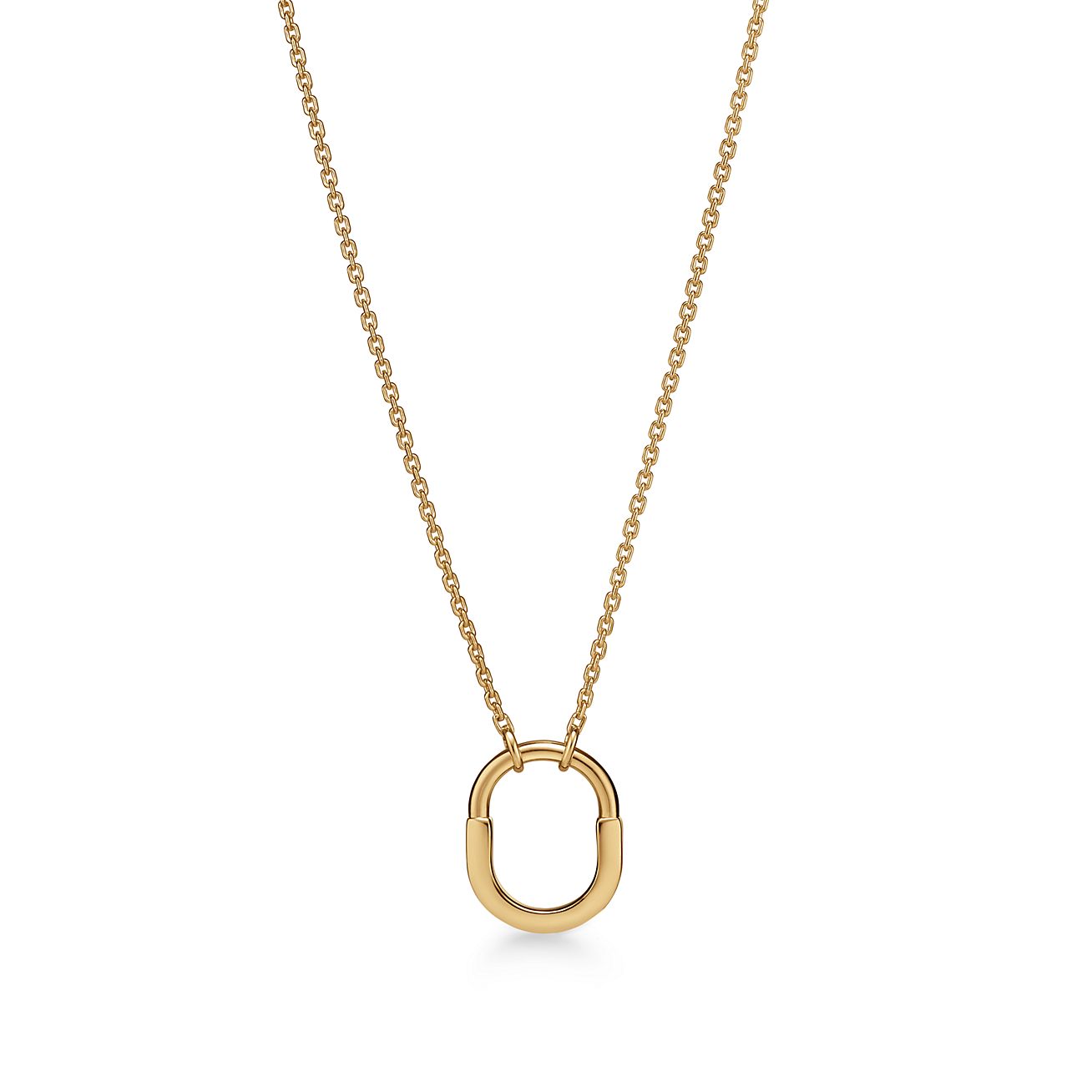 Tiffany Lock Small Pendant in Yellow Gold | Tiffany & Co. Australia