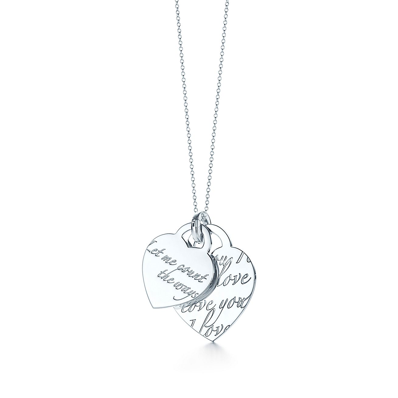 Tiffany Notes "Let Me Count The Ways" heart tag pendant in sterling ...