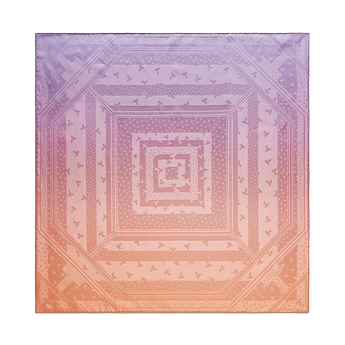 Tiffany T Dancing T Square Scarf in in Infinity Morganite Silk ...