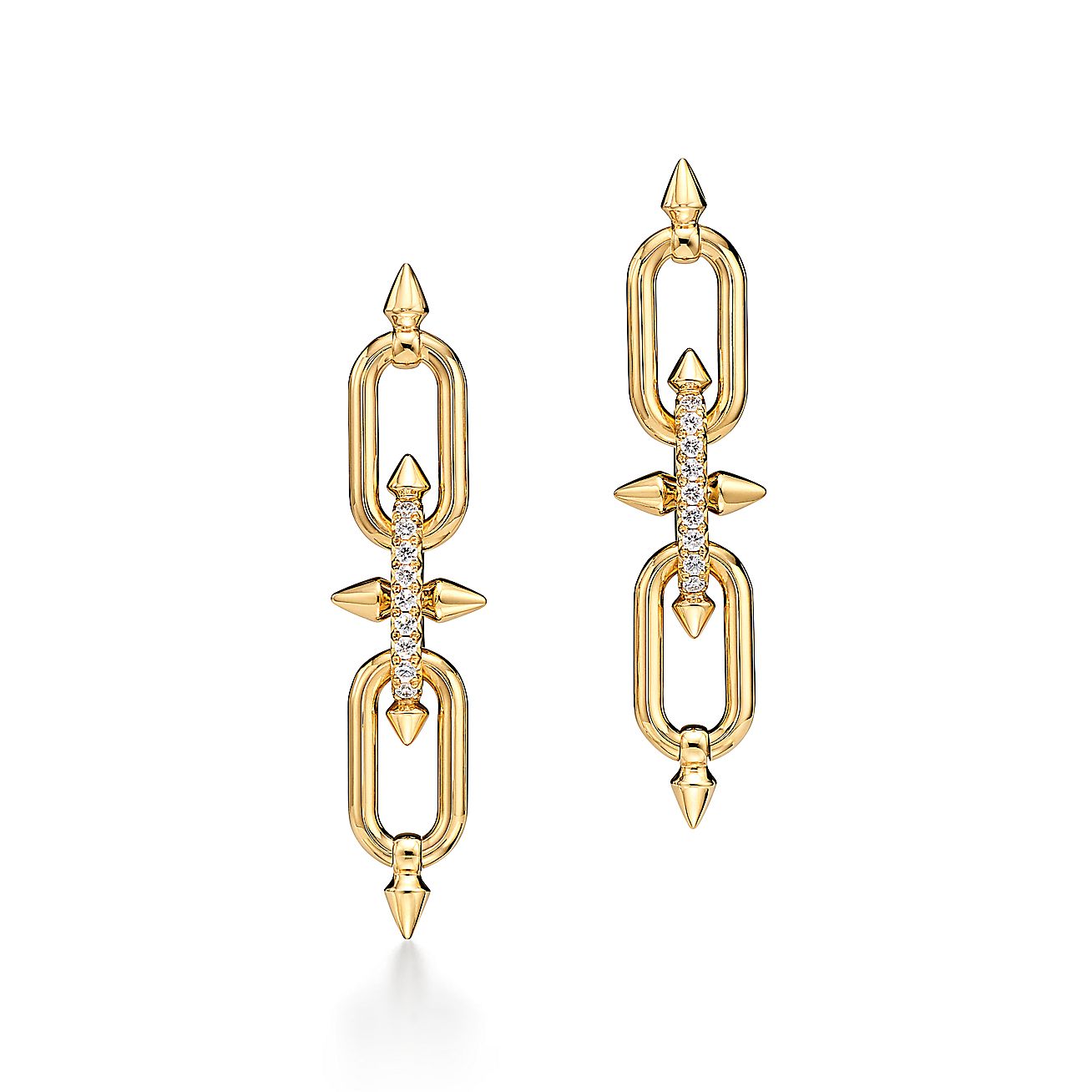 Tiffany Titan by Pharrell Williams Earrings in Yellow Gold with ...