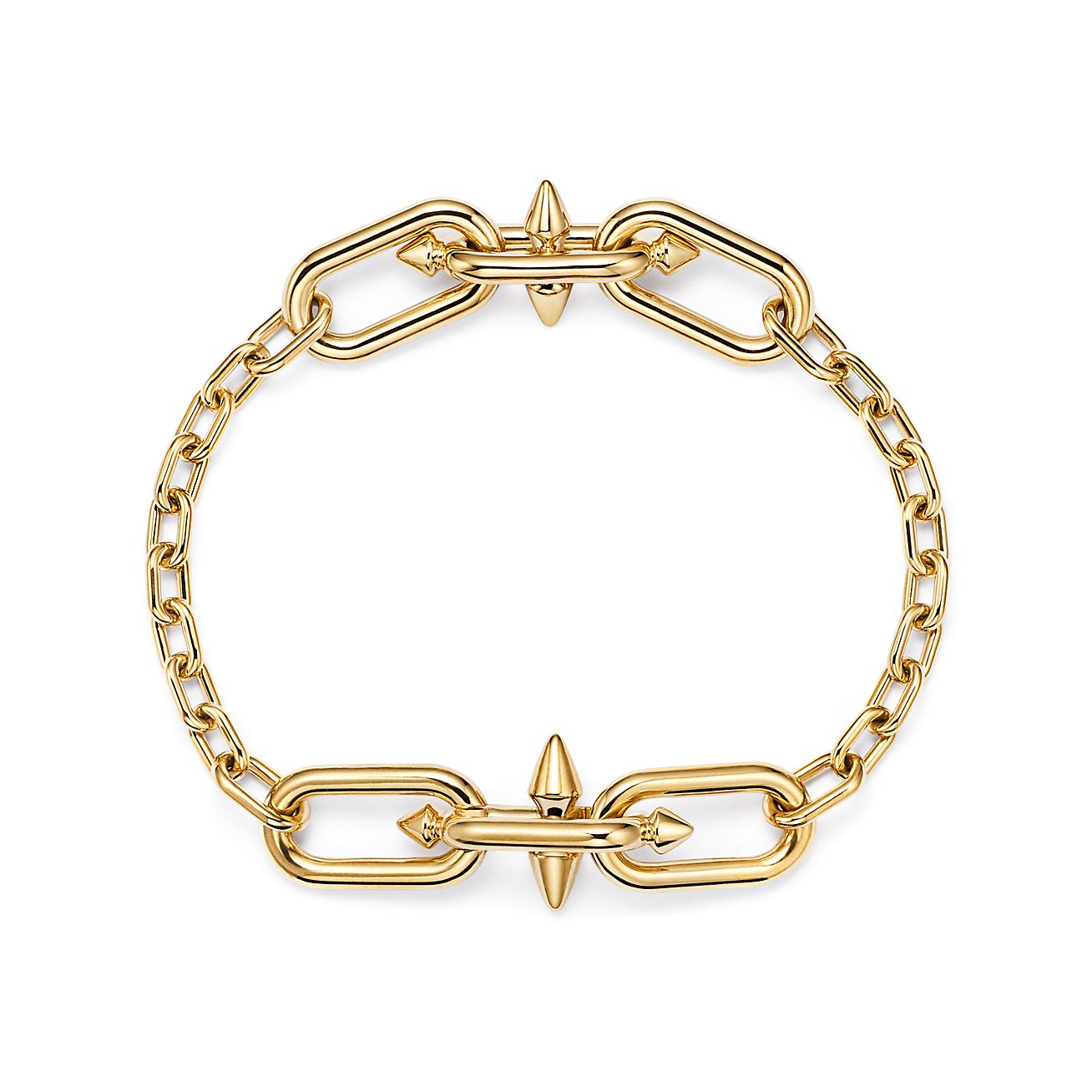 Tiffany Titan by Pharrell Williams Medium Link Station Bracelet in Gold ...
