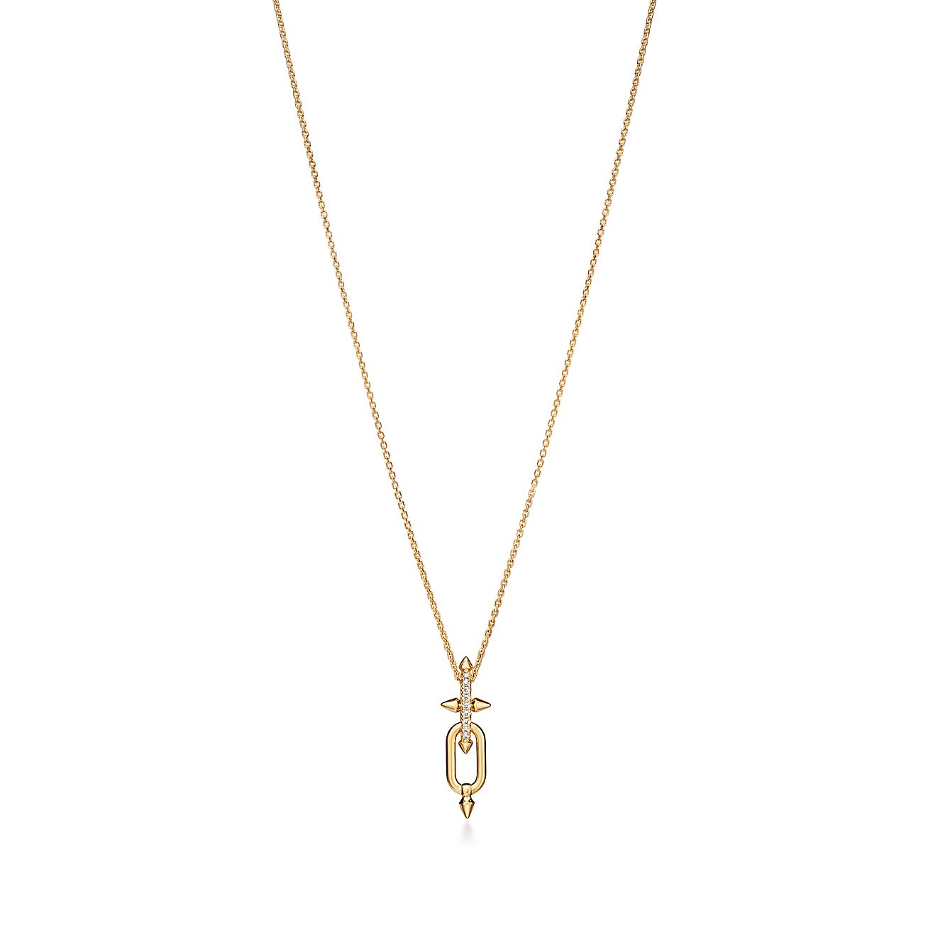 Tiffany Titan by Pharrell Williams Pendant in Yellow Gold with Diamonds ...