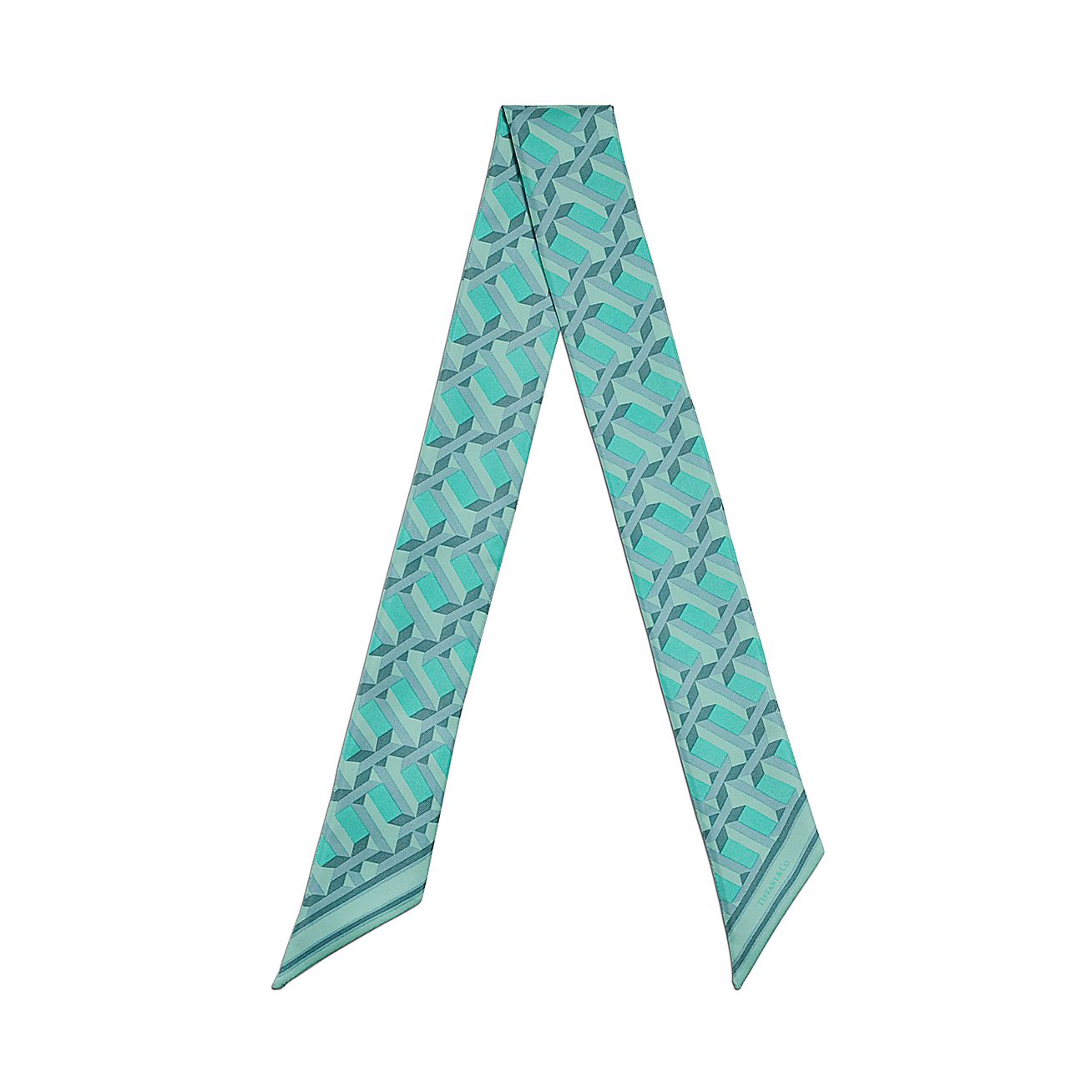 Mascada de listón Tiffany T True en seda Tiffany Blue® | Tiffany & Co.