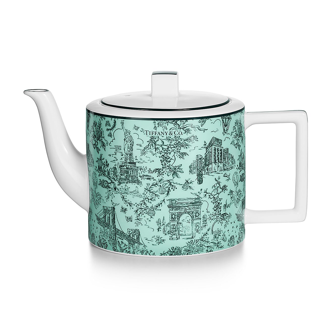 Tiffany Toile Coffee Pot in Tiffany Blue® Bone China | Tiffany & Co ...