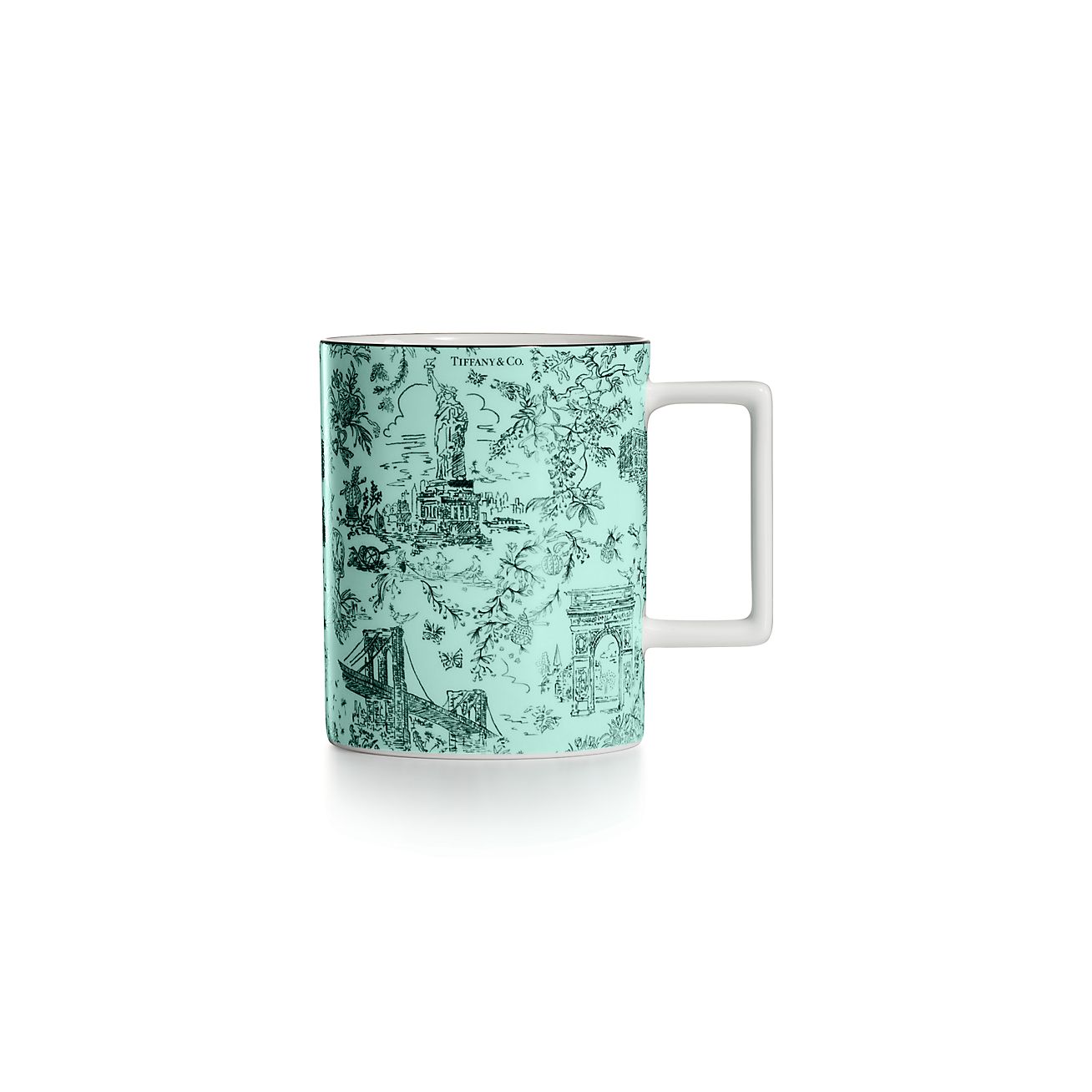 Tiffany Toile Mug in Tiffany Blue Bone China | Tiffany & Co. CA