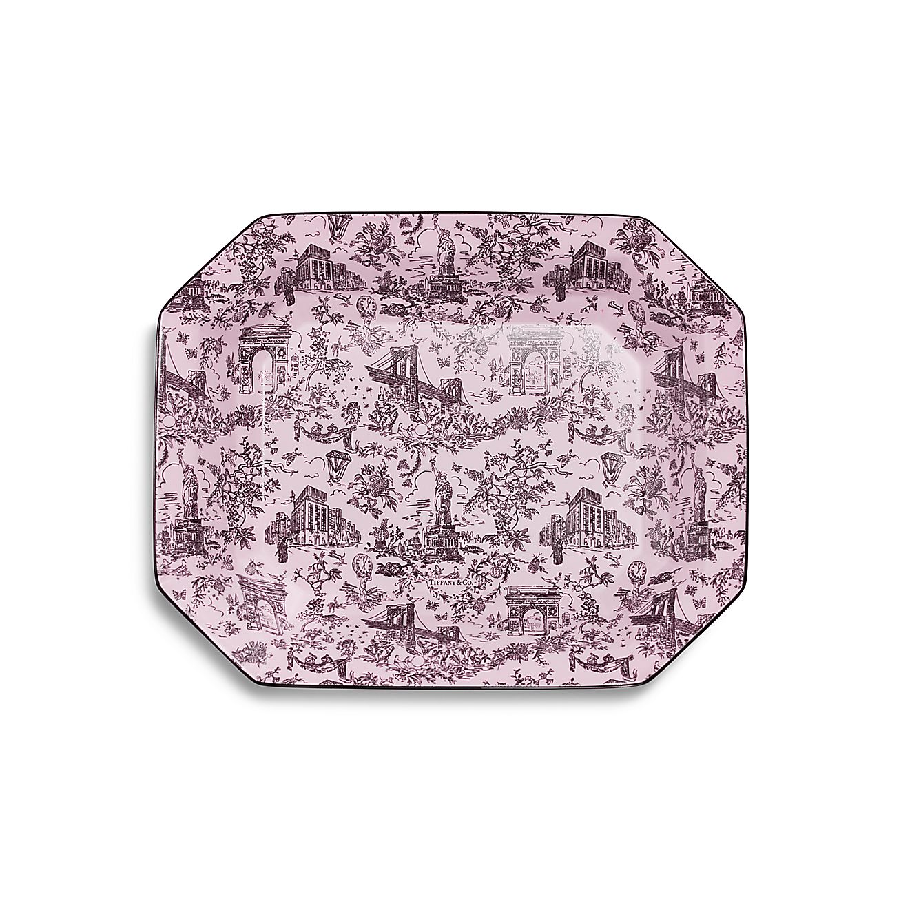 Tiffany Toile Vide Poche in Morganite Pink Bone China | Tiffany & Co ...