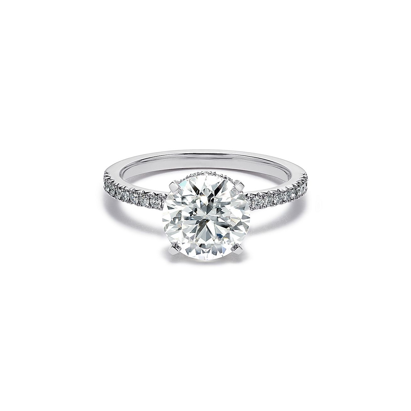 Tiffany True® Engagement Ring In Platinum: An Icon Of Modern Love 