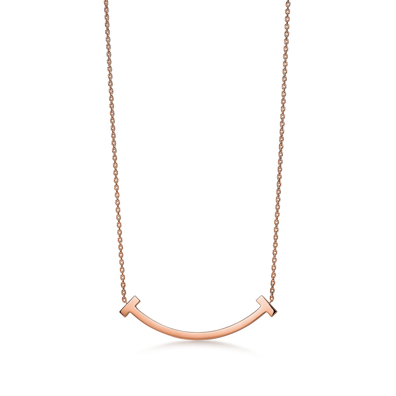 Tiffany T Smile Medium Pendant In Rose Gold Tiffany Co Malaysia