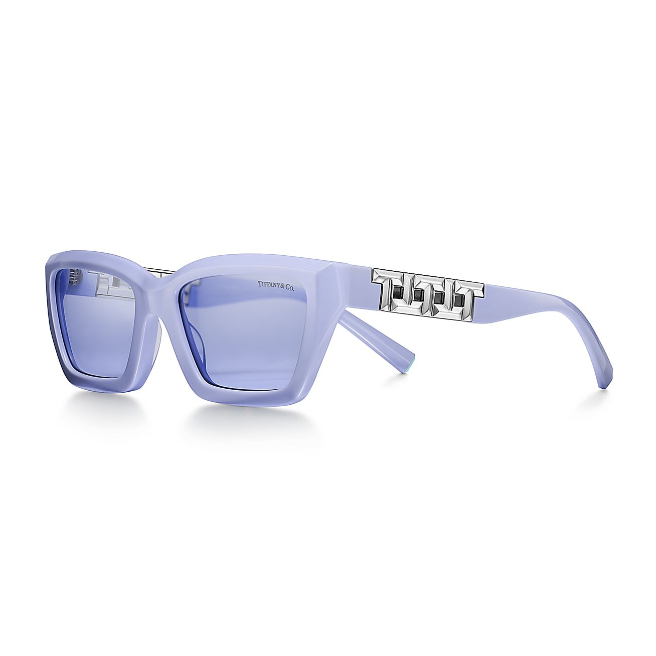 Tiffany T True Sunglasses In Violet Acetate With Violet Lenses