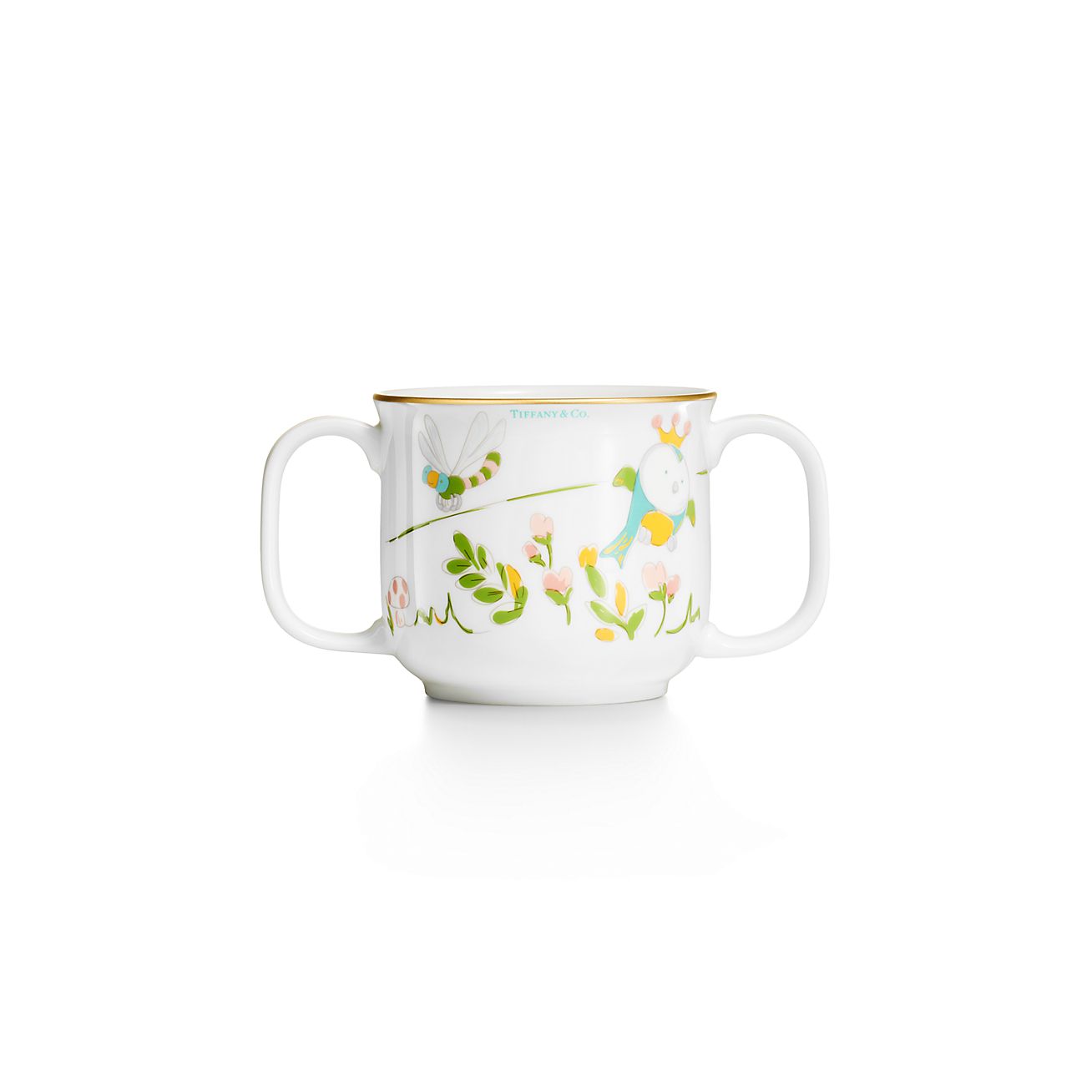 Детская чашка с двумя ручками Tiny Tiffany Land Animals из костяного ...