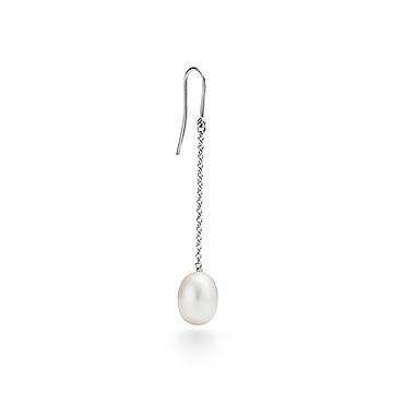 Elsa Peretti Pearls by The Yard Chain Earrings in Sterling Silver