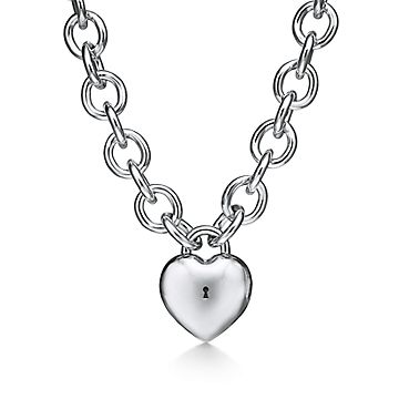 Tiffany chunky silver necklace store