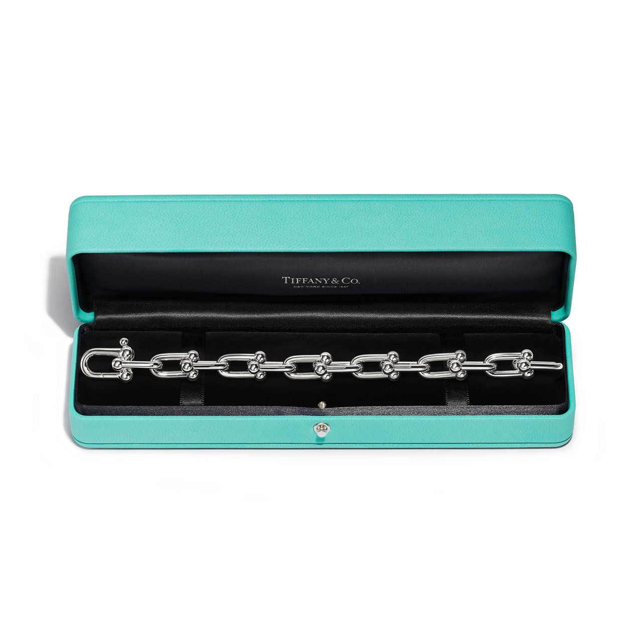 Tiffany HardWear:Bracelet à maillons larges en argent 925 millièmes ...