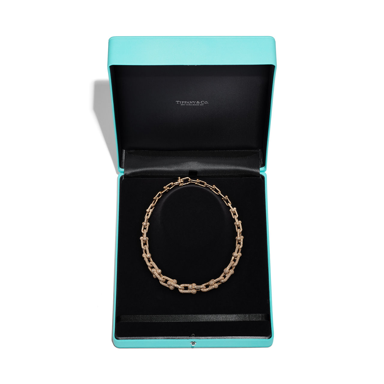 Tiffany HardWear: Collier à maillons gradués en or jaune 18 carats et ...