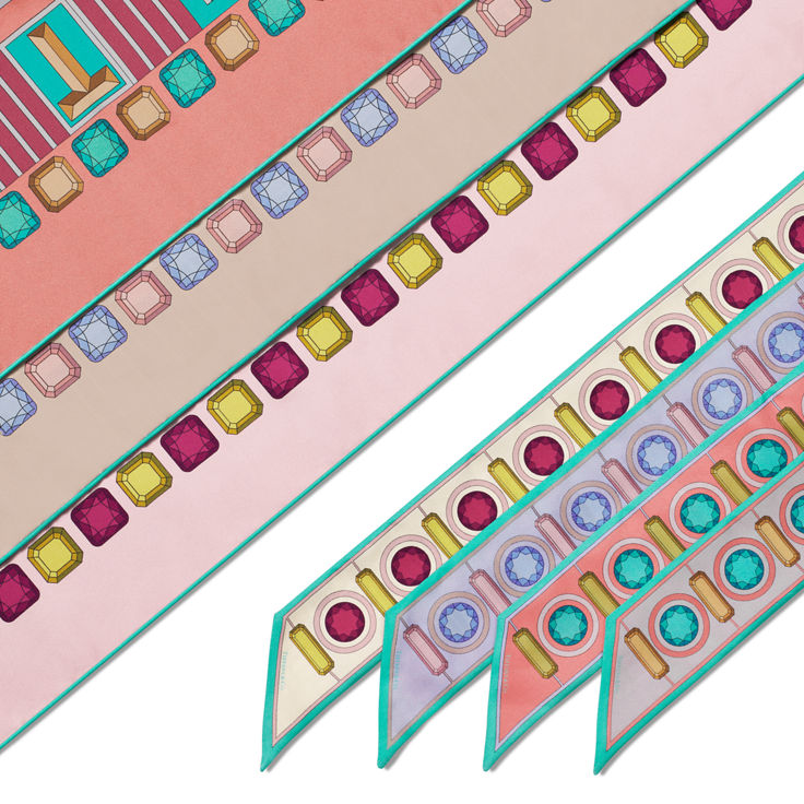 Tiffany Facets:Ribbon Scarf in Tiffany Blue® Silk | Tiffany Tiffany Facets:Ribbon Scarf in Tiffany Blue® Silk | Tiffany