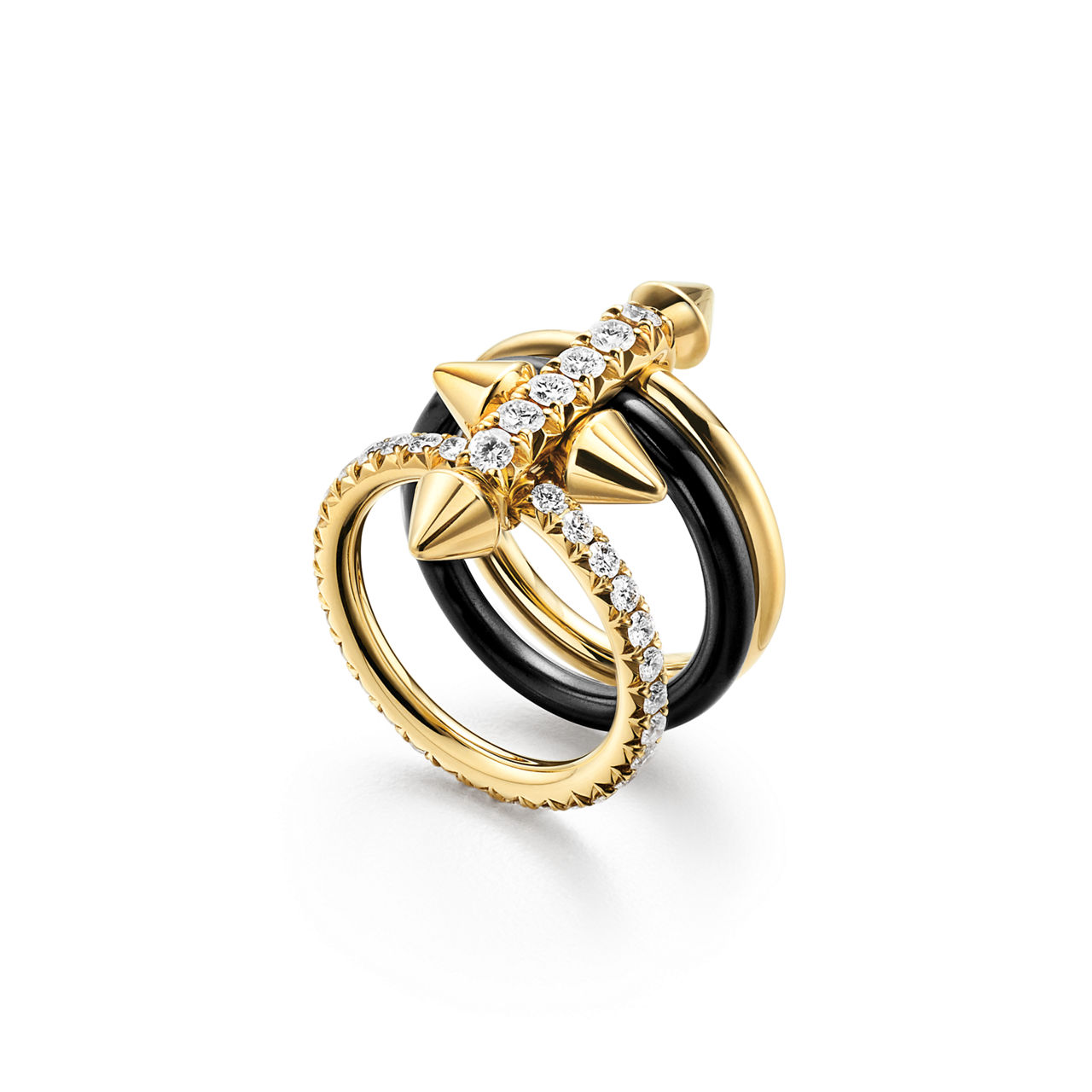 Tiffany Titan by Pharrell Williams:Ring in Titanium, Gold and Diamonds ...
