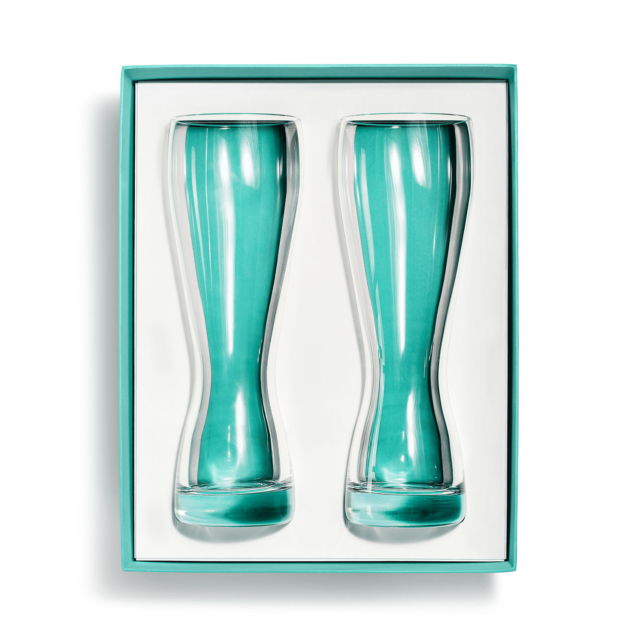 Tiffany Home Essentials:Copas de cerveza de cristal, juego de dos ...
