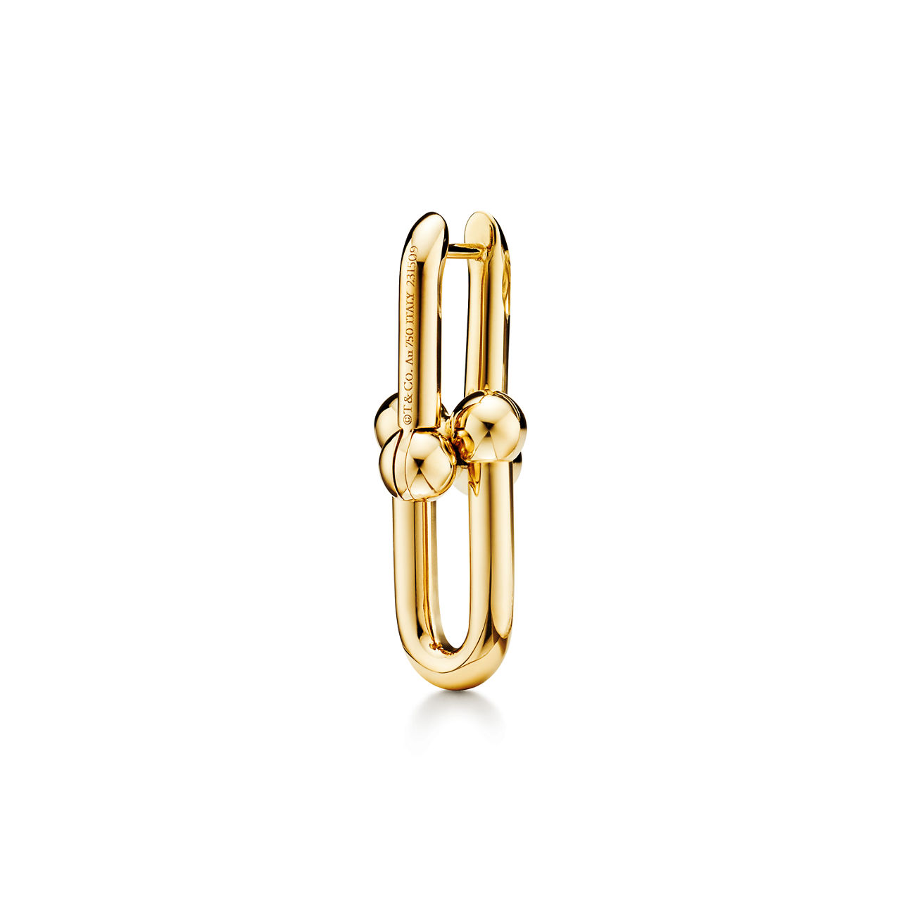 Tiffany HardWear Medium Link Earrings In Yellow Gold Tiffany Co