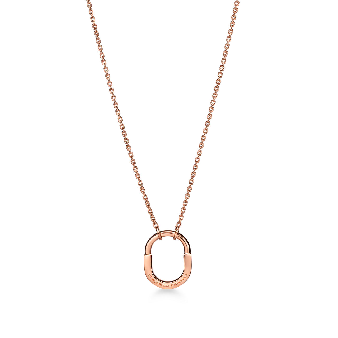 Tiffany Lock:Pendentif taille Small en or rose | Tiffany & Co. France